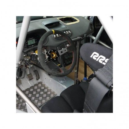 Volante RRS Rallye piel girada 3 radios diámetro 350 mm x 90 mm